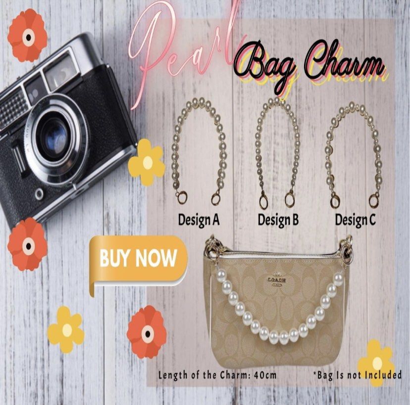[SG Ready Stock] Pearl Bag Charm, Women's Fashion, Watches ...