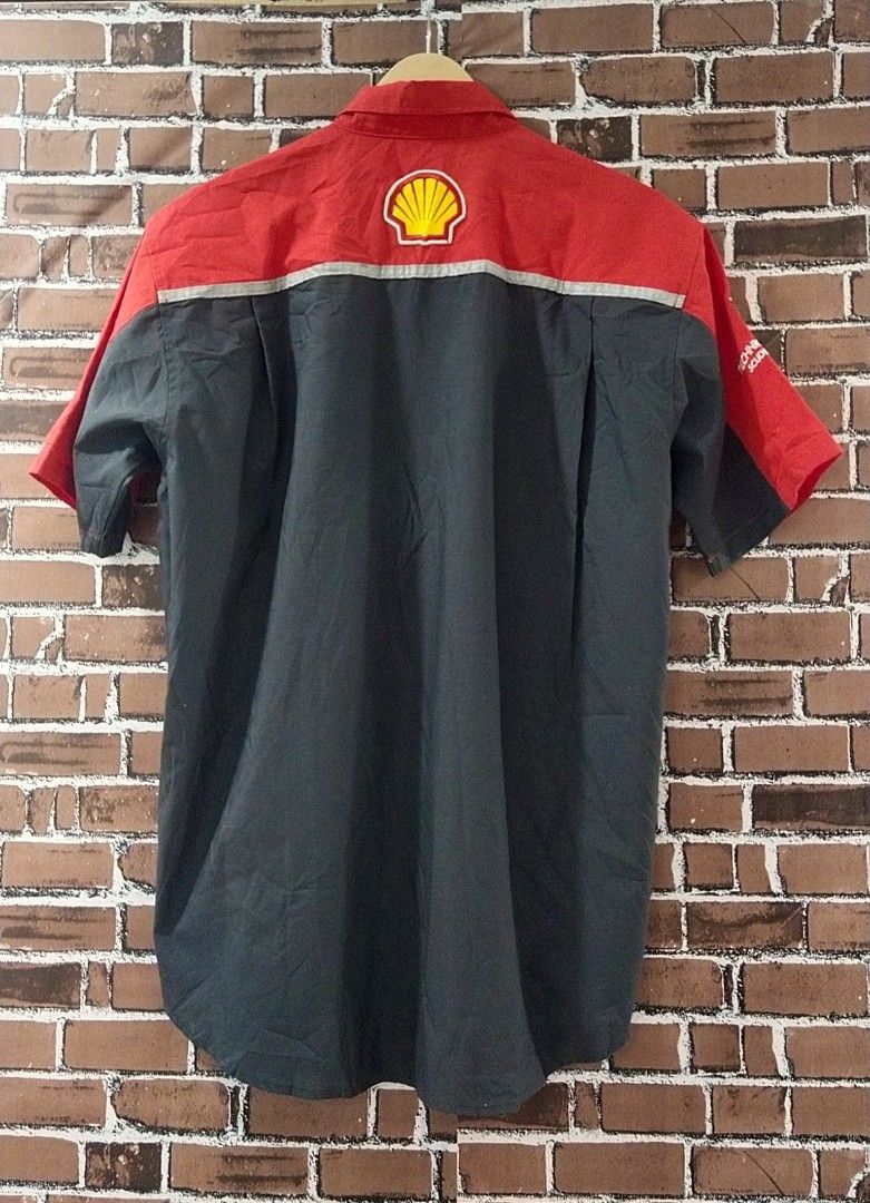 Shell x Ferrari Shirt L, Men's Fashion, Tops & Sets, Tshirts & Polo ...
