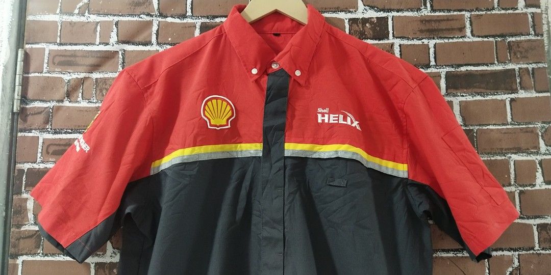 Shell x Ferrari Shirt L, Men's Fashion, Tops & Sets, Tshirts & Polo ...
