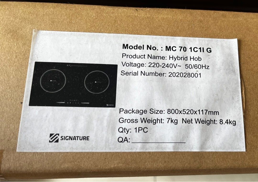 Signature Appliances: Hybrid Hob MC70 1C1IG, TV & Home Appliances ...