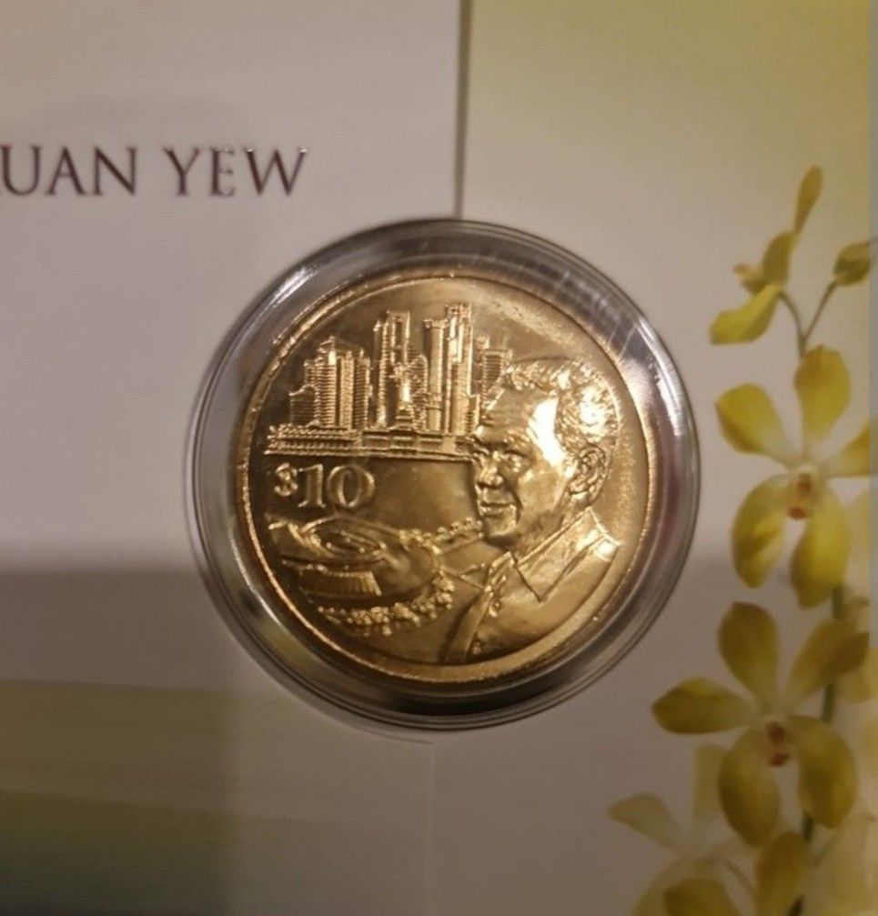 Singapore $10 LKY 100 birth anniversary commemorative coin, Hobbies ...