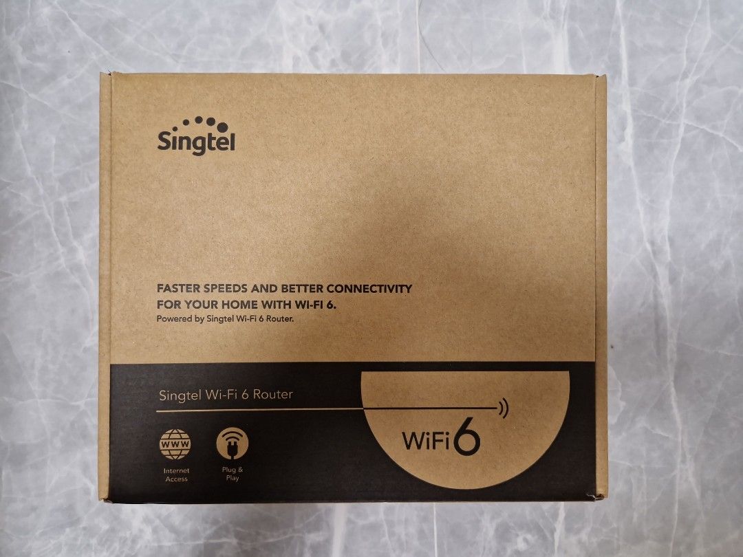 Singtel Wi-Fi 6 Router RT5703W-D171 Wifi Askey Gigabit AX5400 ...