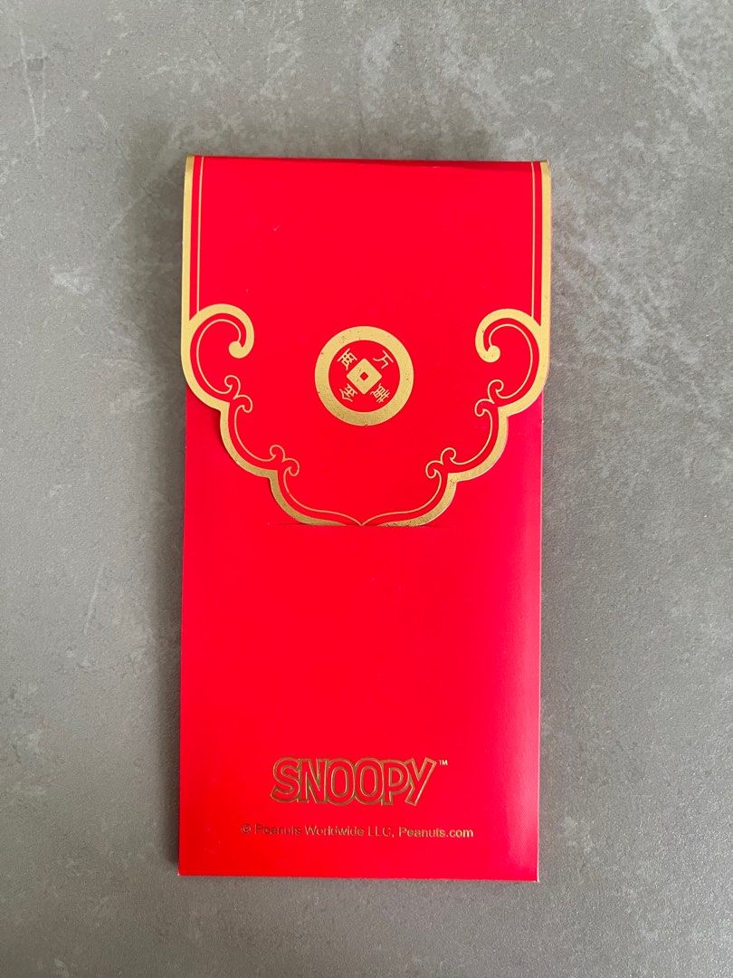 SK Jewellery Snoopy 999 Pure Gold Coin Ang Pao, Hobbies & Toys ...
