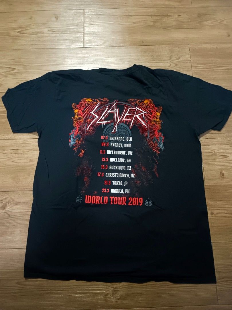 Slayer Tshirt - Official Merchandise, Men's Fashion, Tops & Sets ...