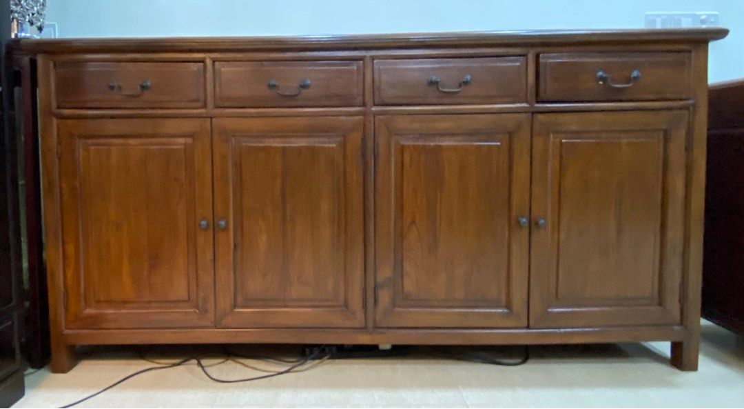 Solid wood buffet cabinet, Furniture & Home Living, Furniture, Shelves, Cabinets & Racks on ...
