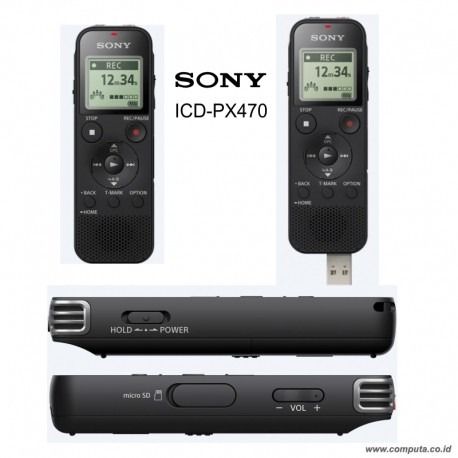 Sony Stereo IC Recorder Voice Audio Sound ICD-PX470, Audio, Voice ...