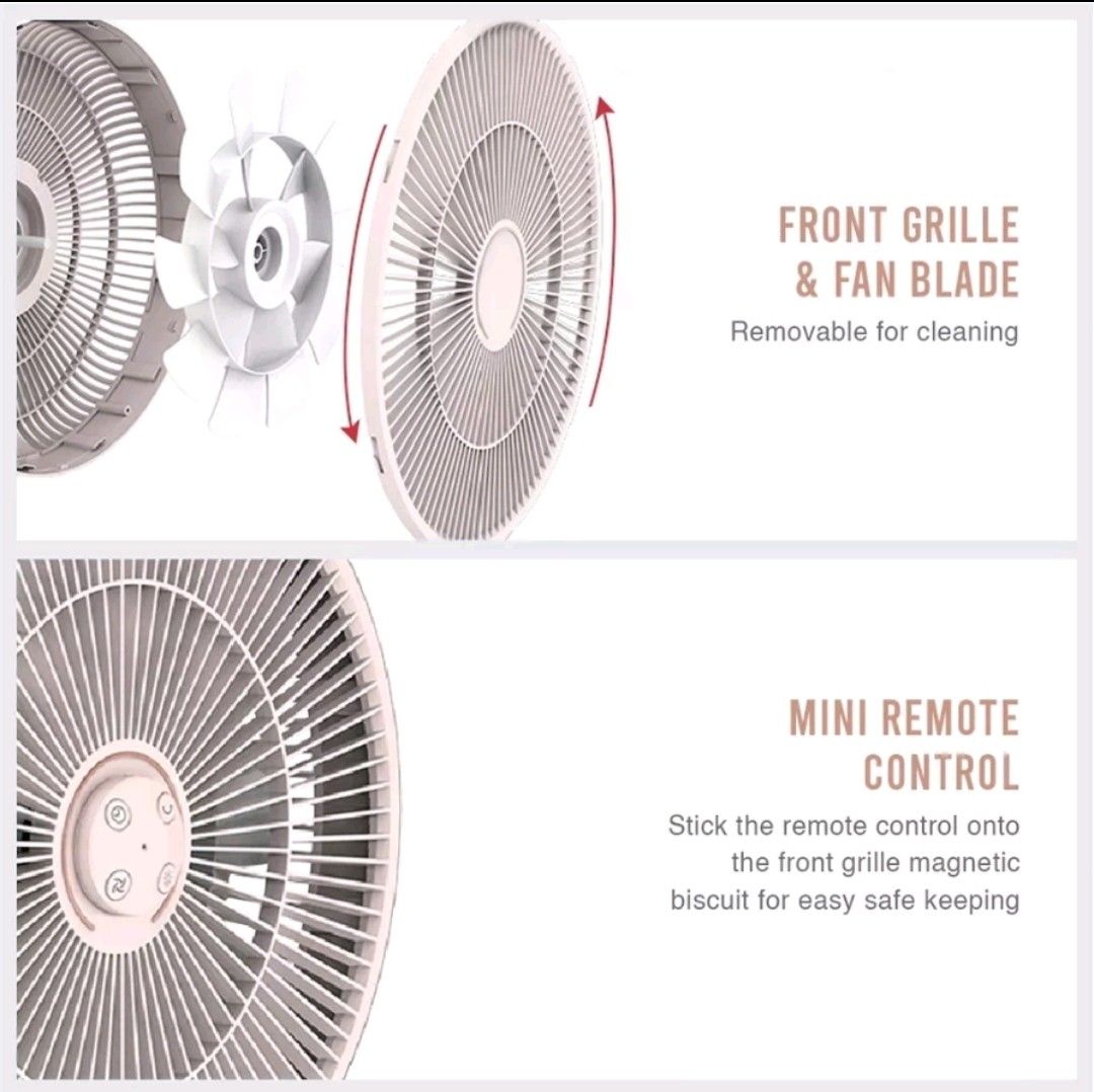 SOUNDTECH SCF-33 Rechargeable Air Circulator Fan / Portable Fan, Furniture & Home Living ...