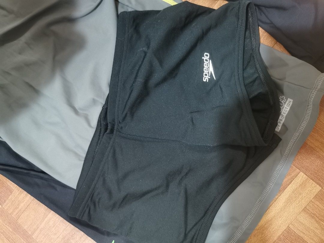Speedo Rash guard and trunks, Men's Fashion, Bottoms, Swim Trunks ...