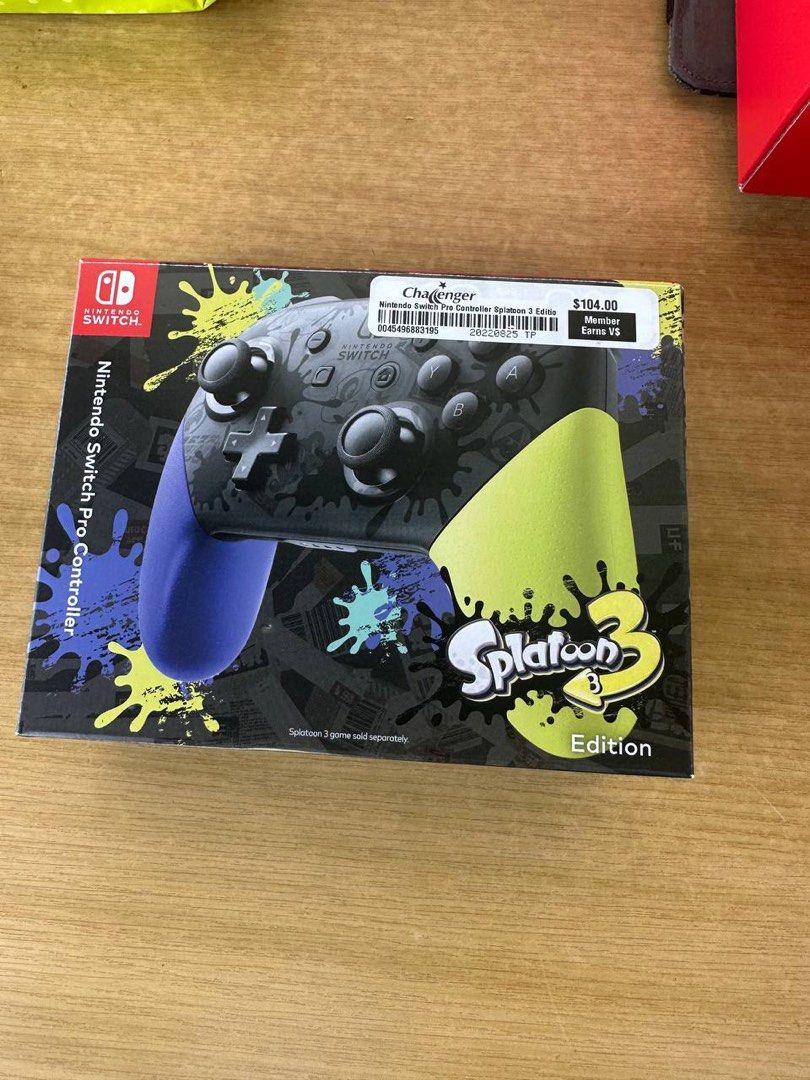 Splatoon 3 Nintendo Switch limited edition official controller, Video ...