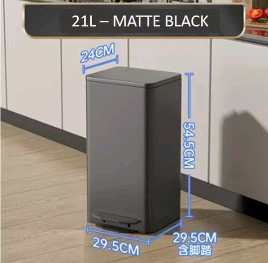 Step pedal waste bin with soft closing, Furniture & Home Living ...