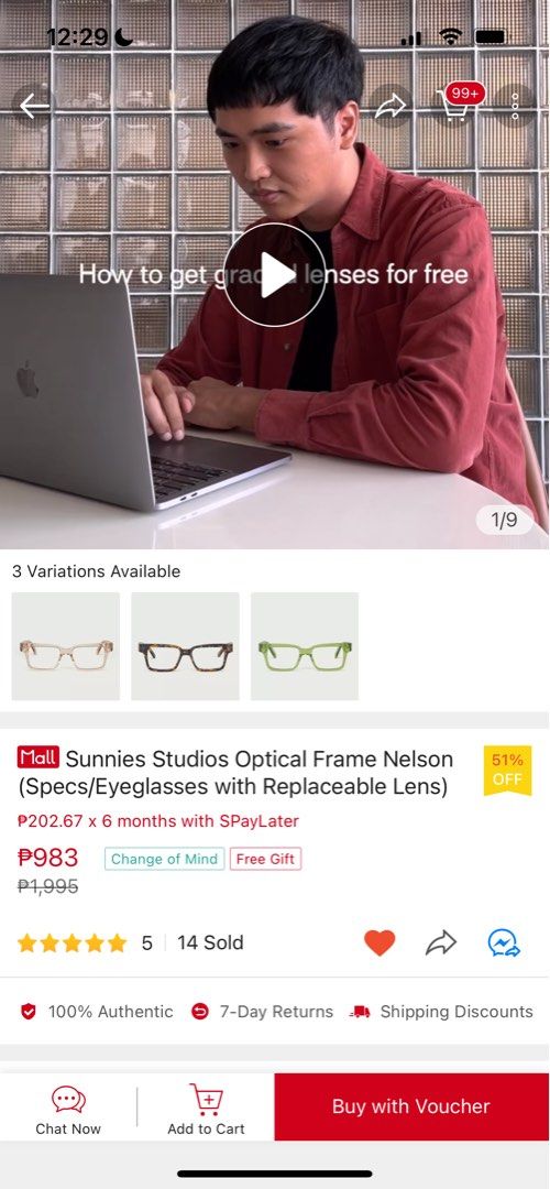 SUNNIES Studios Optical Nelson Frame in Pale Nude, Women's Fashion ...