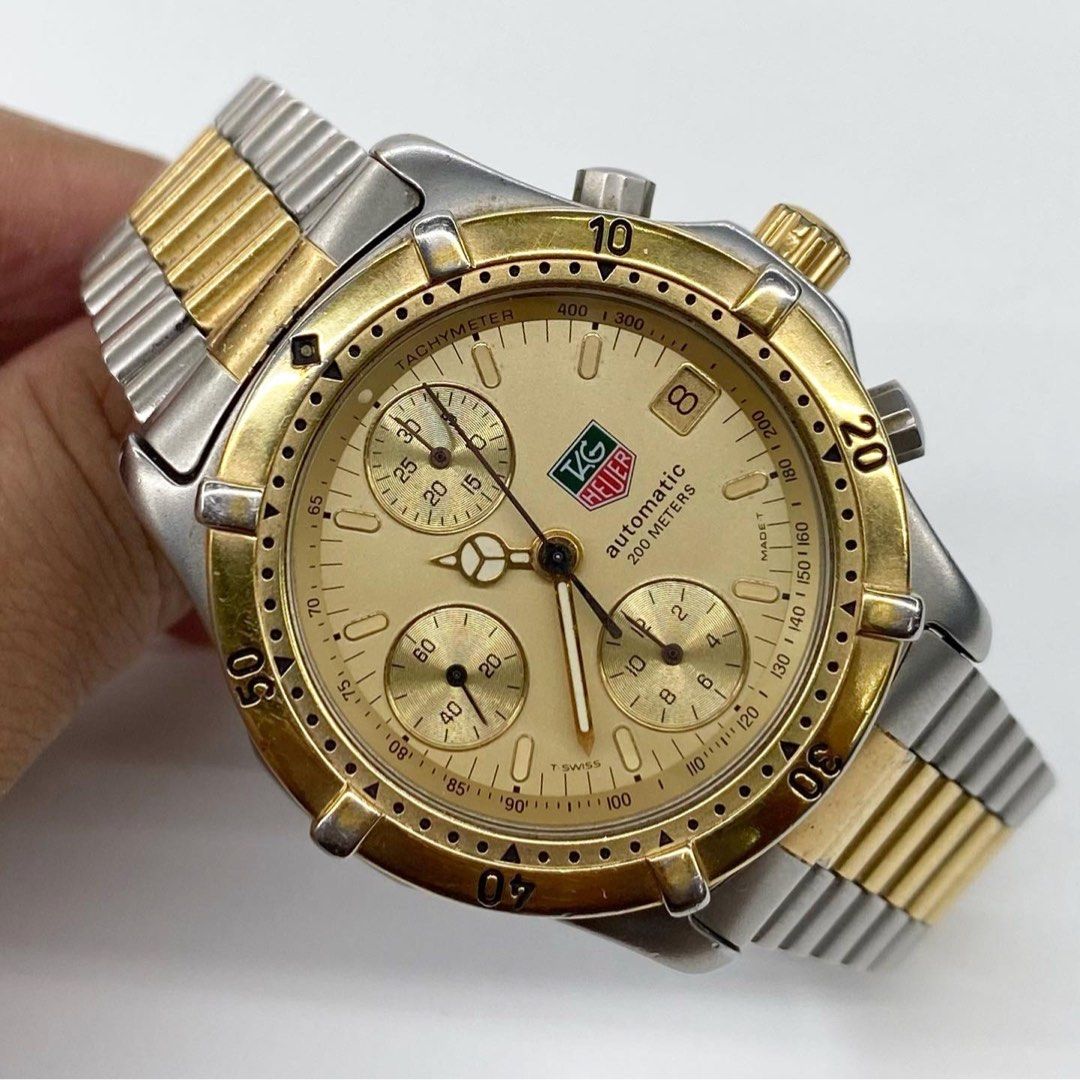 TAG Heuer chronograph Valjoux 7750, Barang Mewah, Jam Tangan di Carousell