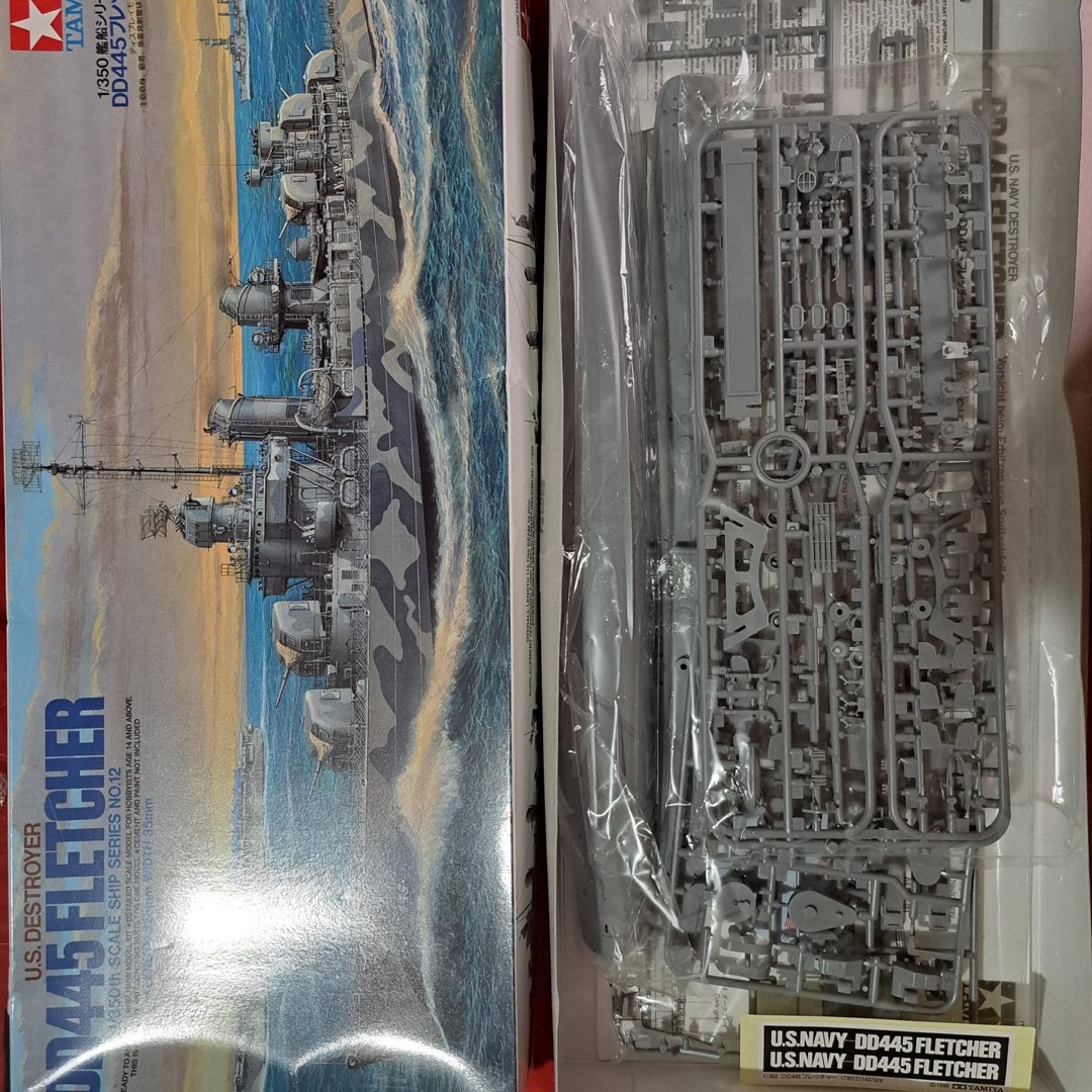 Tamiya 1/350 Ship series 12 US navy destroyer DD455 Fletcher plastic ...