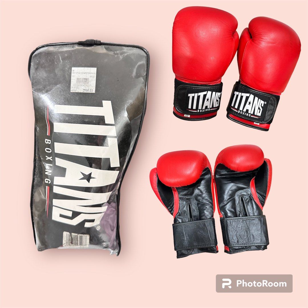 Titans Pro competition boxing gloves, Sports Equipment, Sports & Games ...