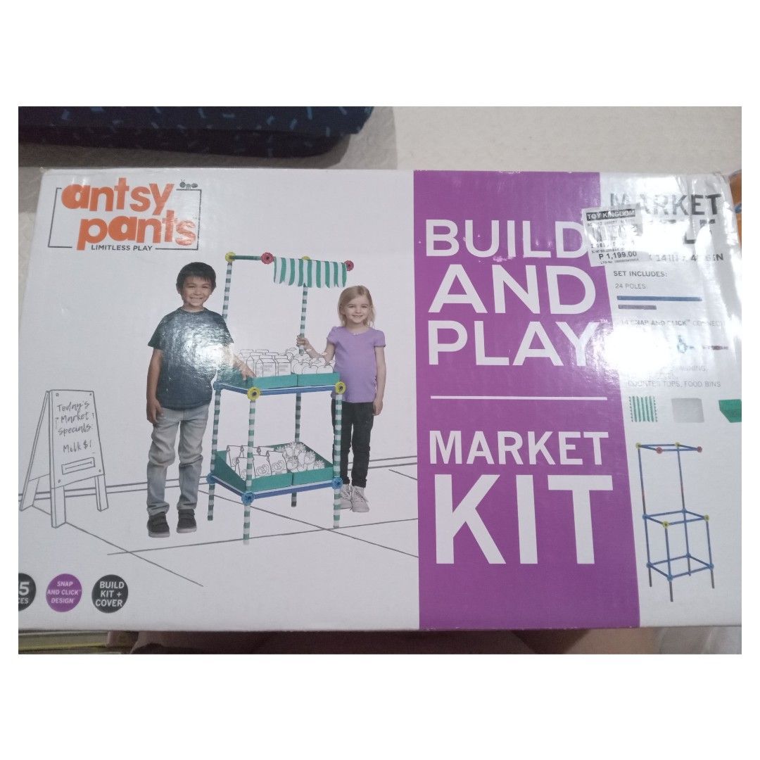 Toy Kingdom Antsy Pants Build and Play Market Kit, Hobbies & Toys, Toys ...