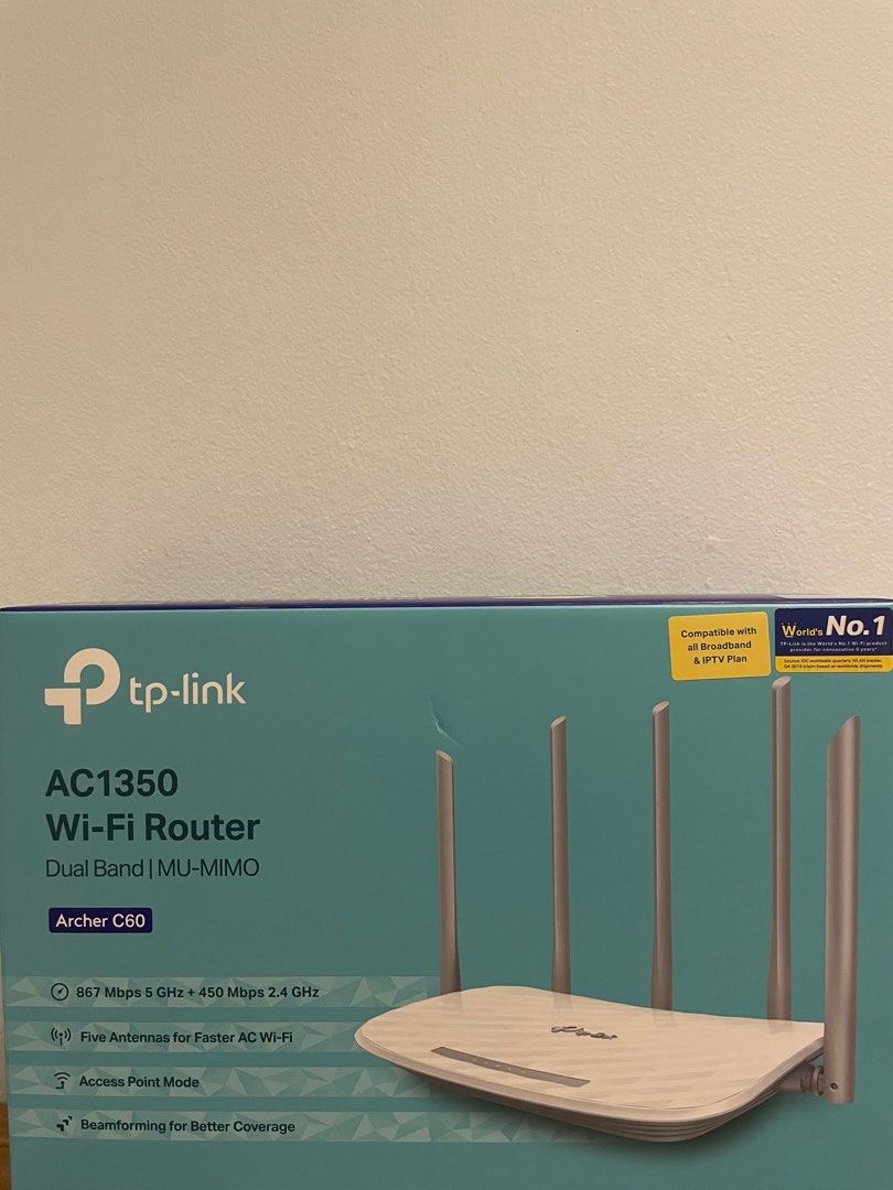 TP Link AC 1350 wifi router, Computers & Tech, Parts & Accessories ...