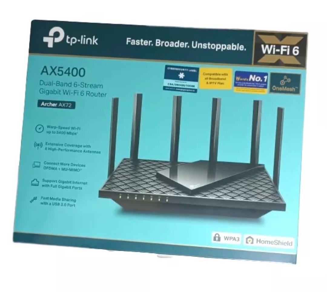 TP-LINK Archer AX72 AX5400 Dual-Band Gigabit WiFi 6 Router Wireless 6 ...