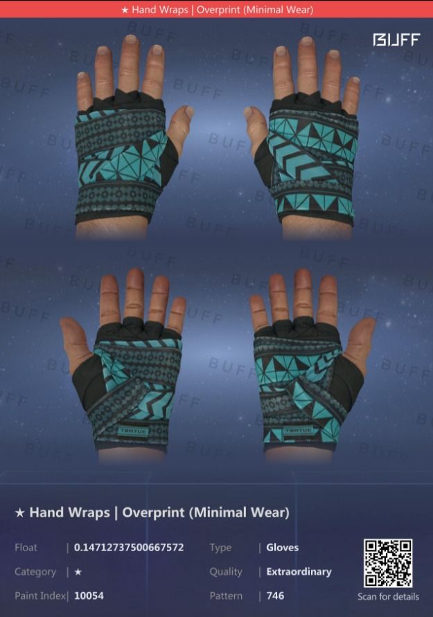 TRADEABLE: CSGO Handwraps Overprint MW CS2, Video Gaming, Gaming ...