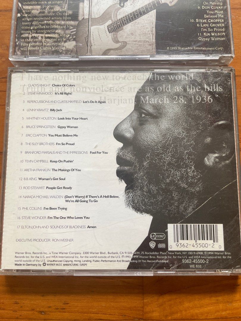 Tribute To Curtis Mayfield CD, Hobbies & Toys, Music & Media, CDs ...