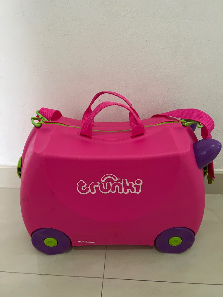 Trunki Luggage for kids Pink, Hobbies & Toys, Travel, Luggage on Carousell