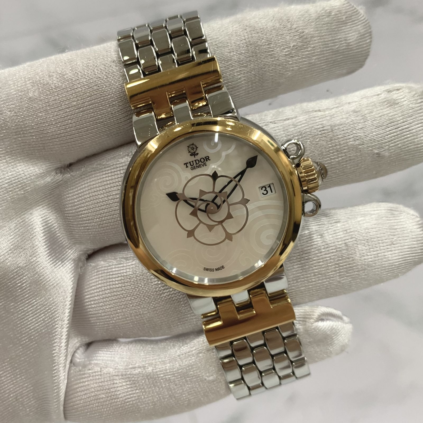 TUDOR 35701 CLAIR DE ROSE MOP FACE AUTOMATIC WATCY ONLY LADIES WATCH ...