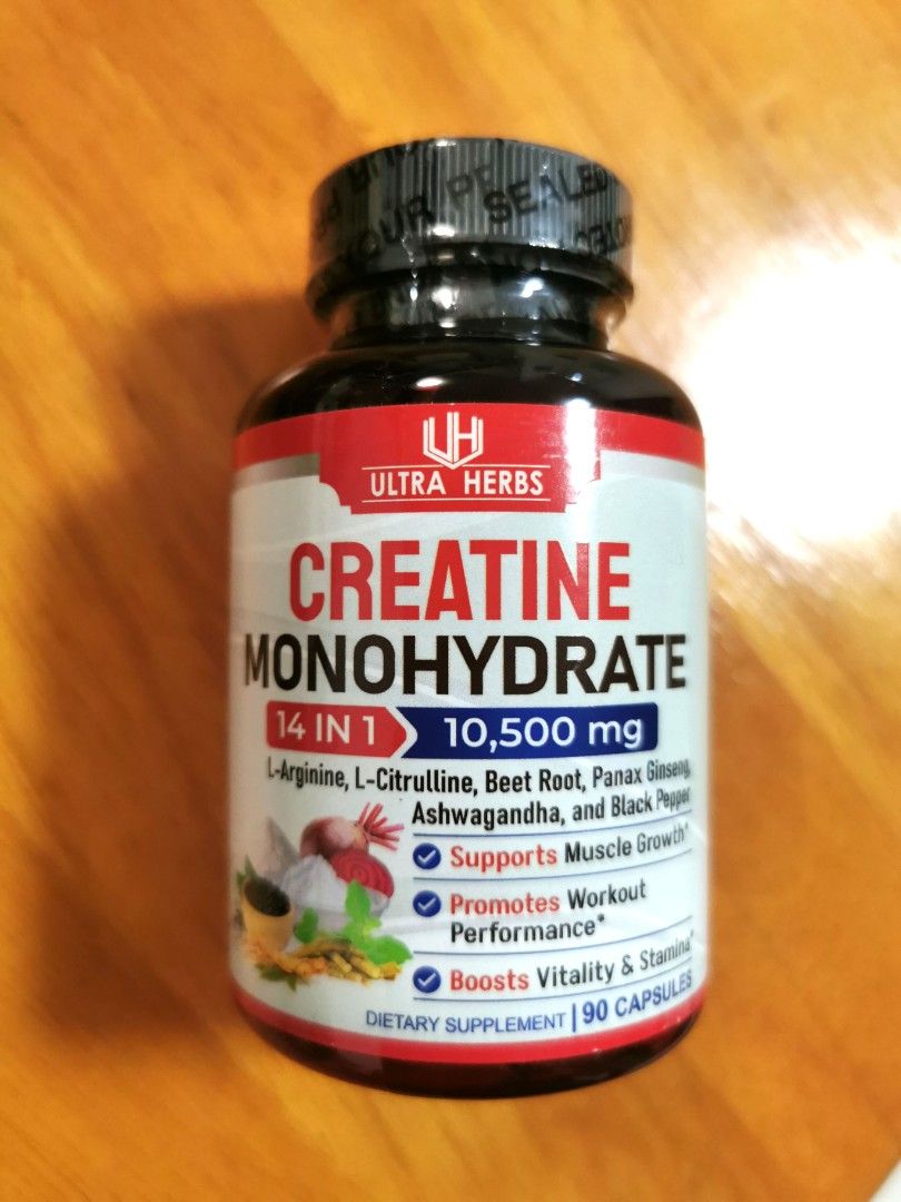 Ultra Herbs Creatine Monohydrate 10,500mg, 健康及營養食用品, 健康補充品, 健康補充品 - 維他命 ...