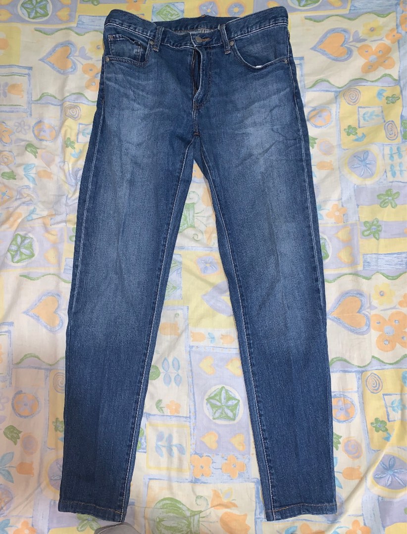 Uniqlo Denim Pants, Men's Fashion, Bottoms, Jeans on Carousell