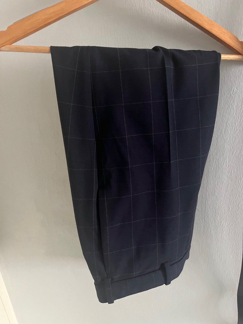 Uniqlo Window Pane Pants 2 way stretch, Men's Fashion, Bottoms ...