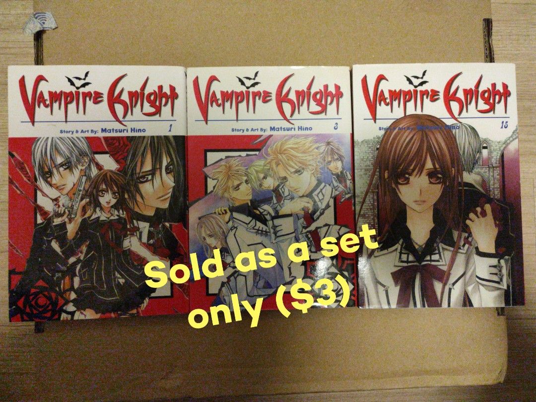 Vampire Knight Manga (Volume 1, 3, 15), Hobbies & Toys, Books ...