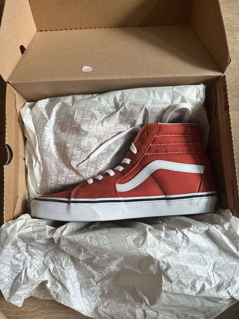 Vans Color Theory Sk8-Hi Sneakers Orange, Men's Fashion, Footwear ...