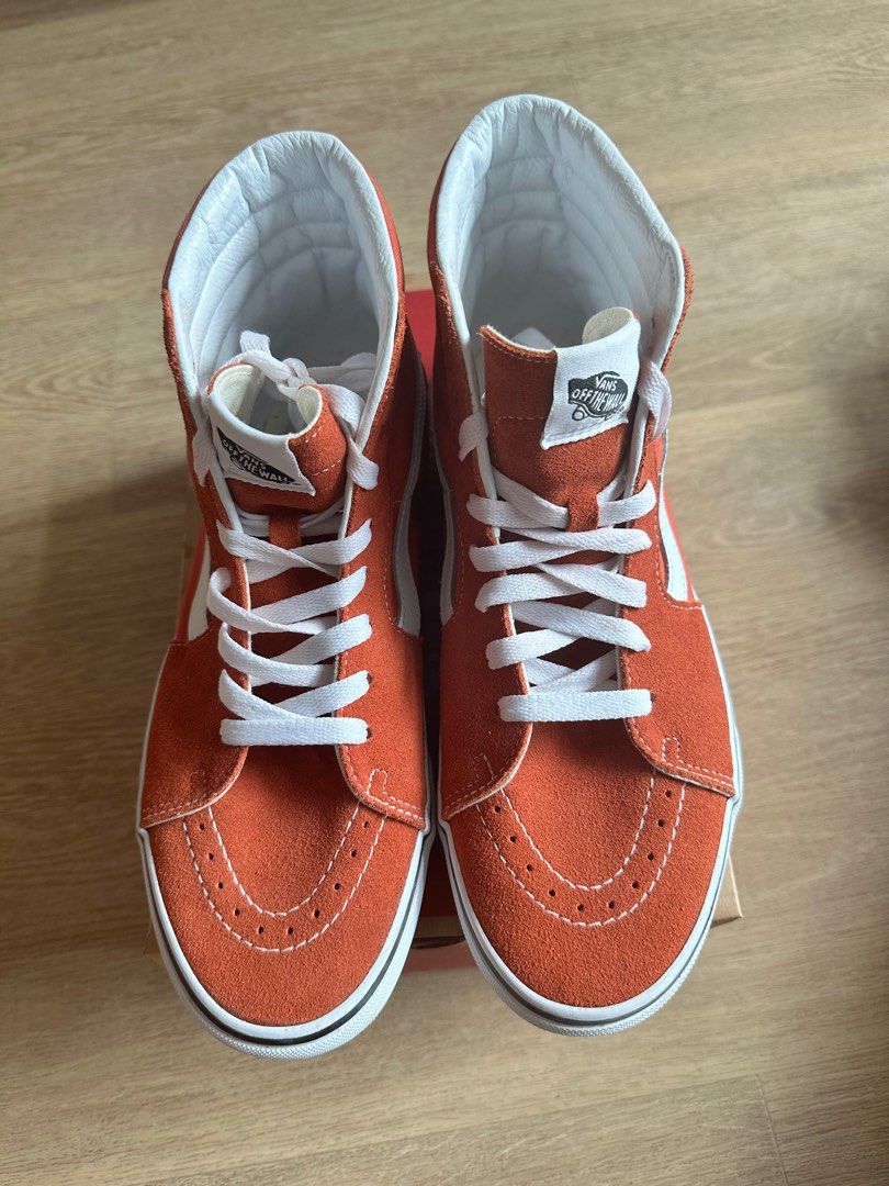 Vans Color Theory Sk8-Hi Sneakers Orange, Men's Fashion, Footwear ...