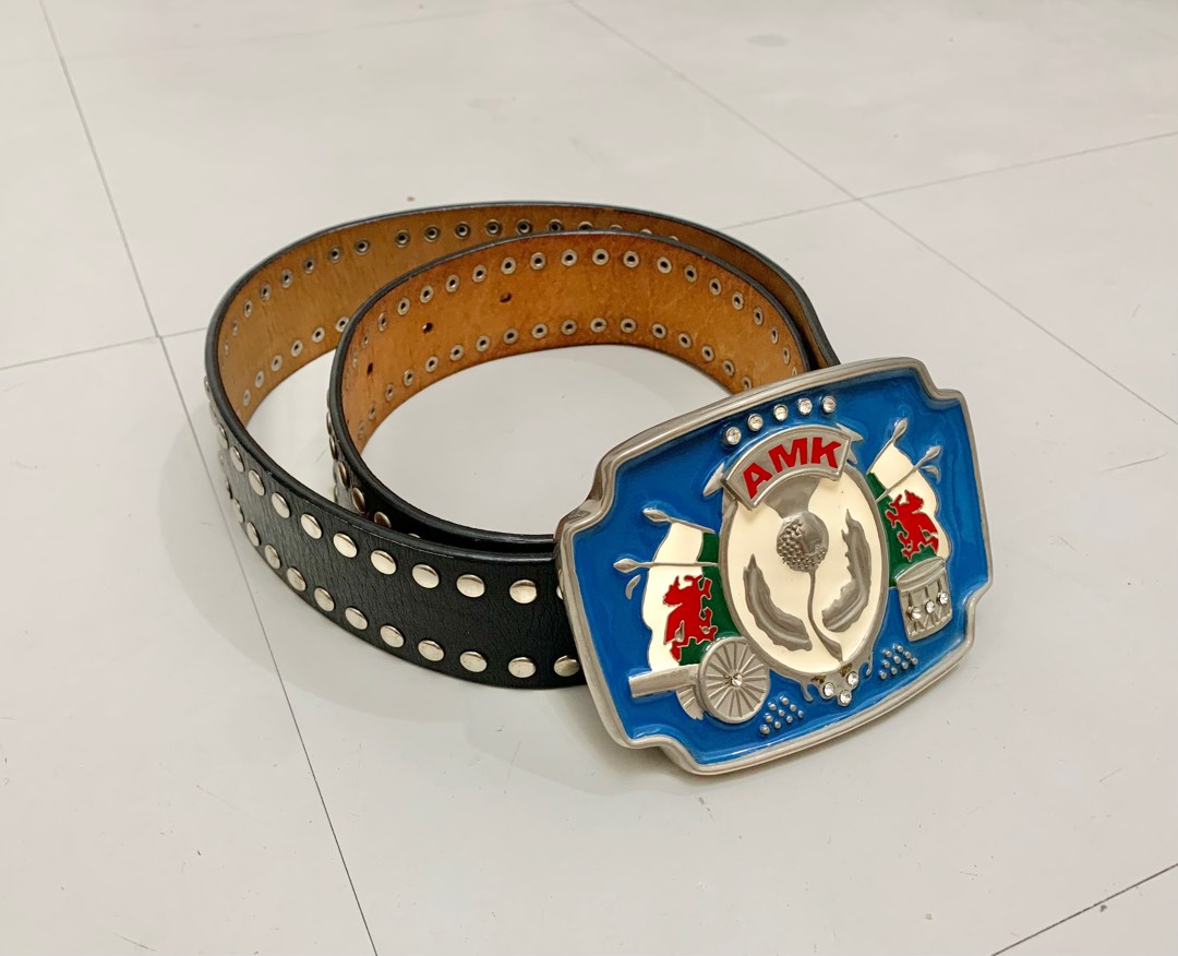 Vintage Andrew Mackenzie Buckle Belt, Men's Fashion, Watches ...