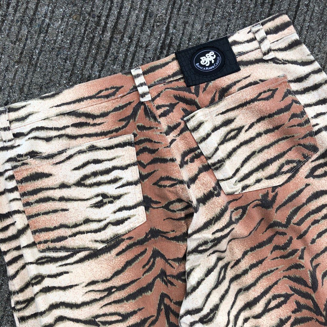 Vintage Bianca Maria Tiger Pants, Men's Fashion, Bottoms, Chinos on ...