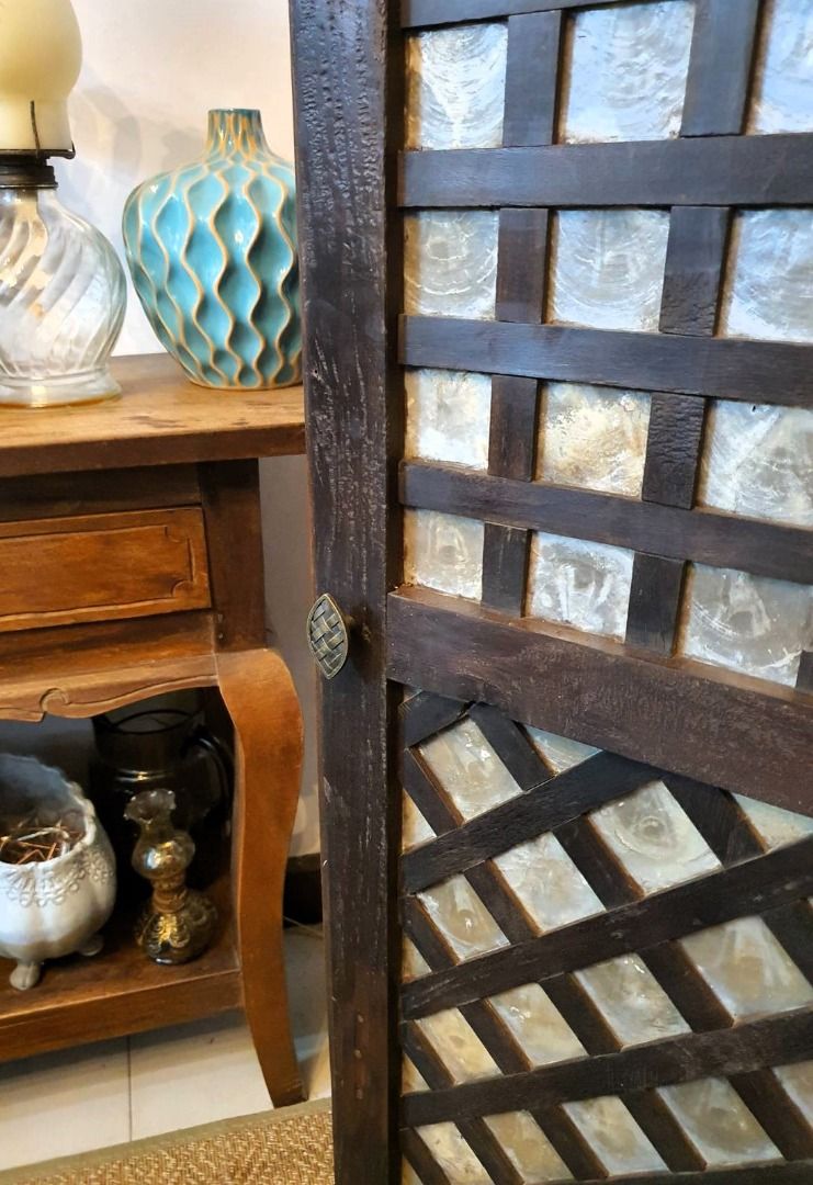 Beautiful capiz cabinet made of authentic old capiz window and wood ...