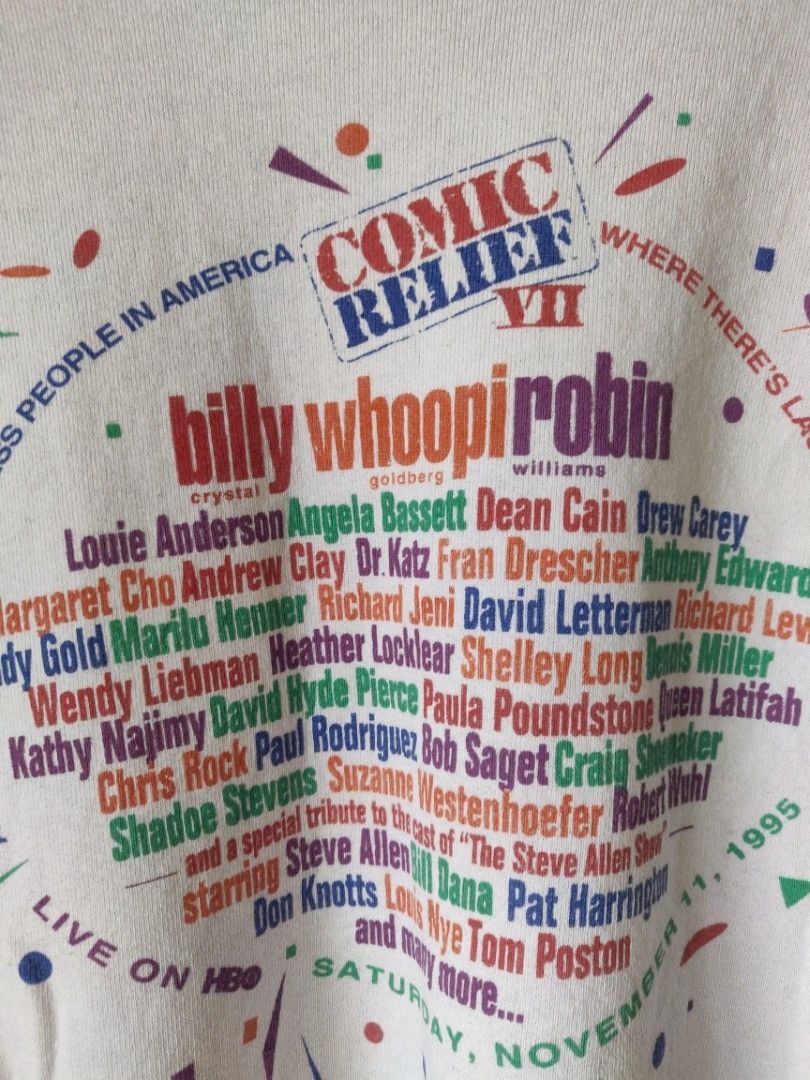 Vintage Comic Relief Vll 1995, Men's Fashion, Coats, Jackets and ...