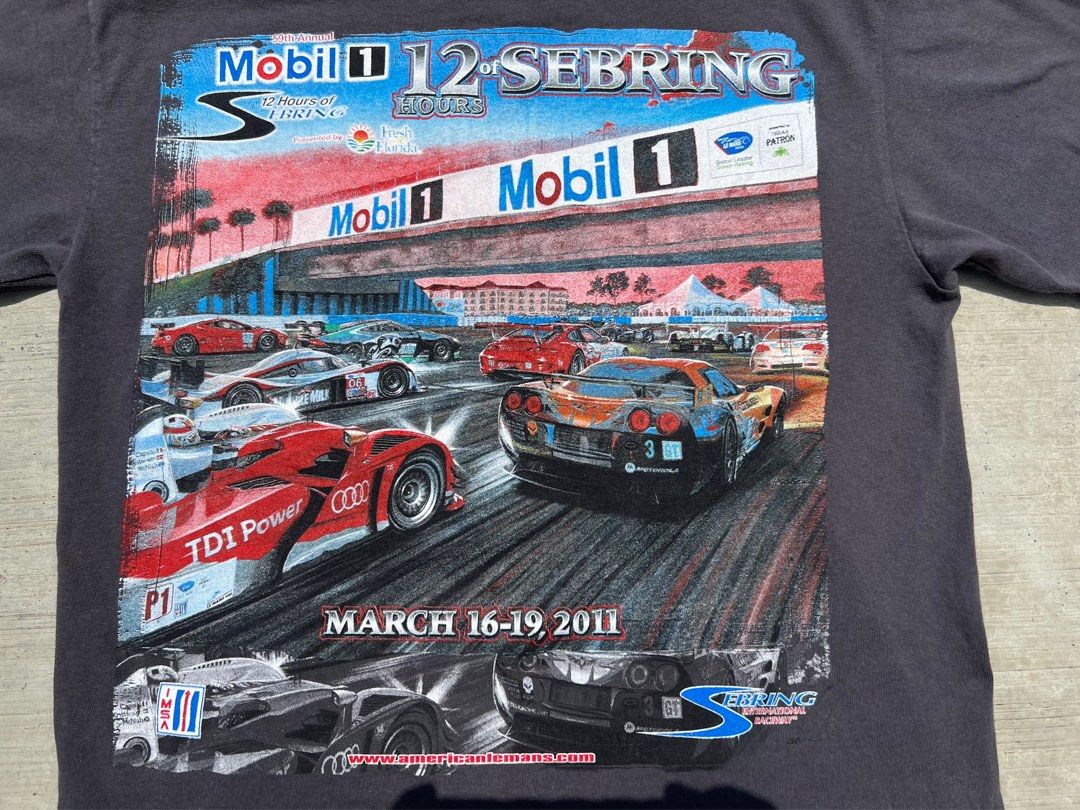 VINTAGE MOBIL 1 RACING Y2K, Men's Fashion, Tops & Sets, Tshirts & Polo ...
