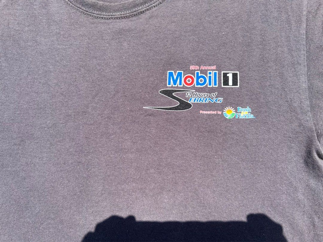 VINTAGE MOBIL 1 RACING Y2K, Men's Fashion, Tops & Sets, Tshirts & Polo ...