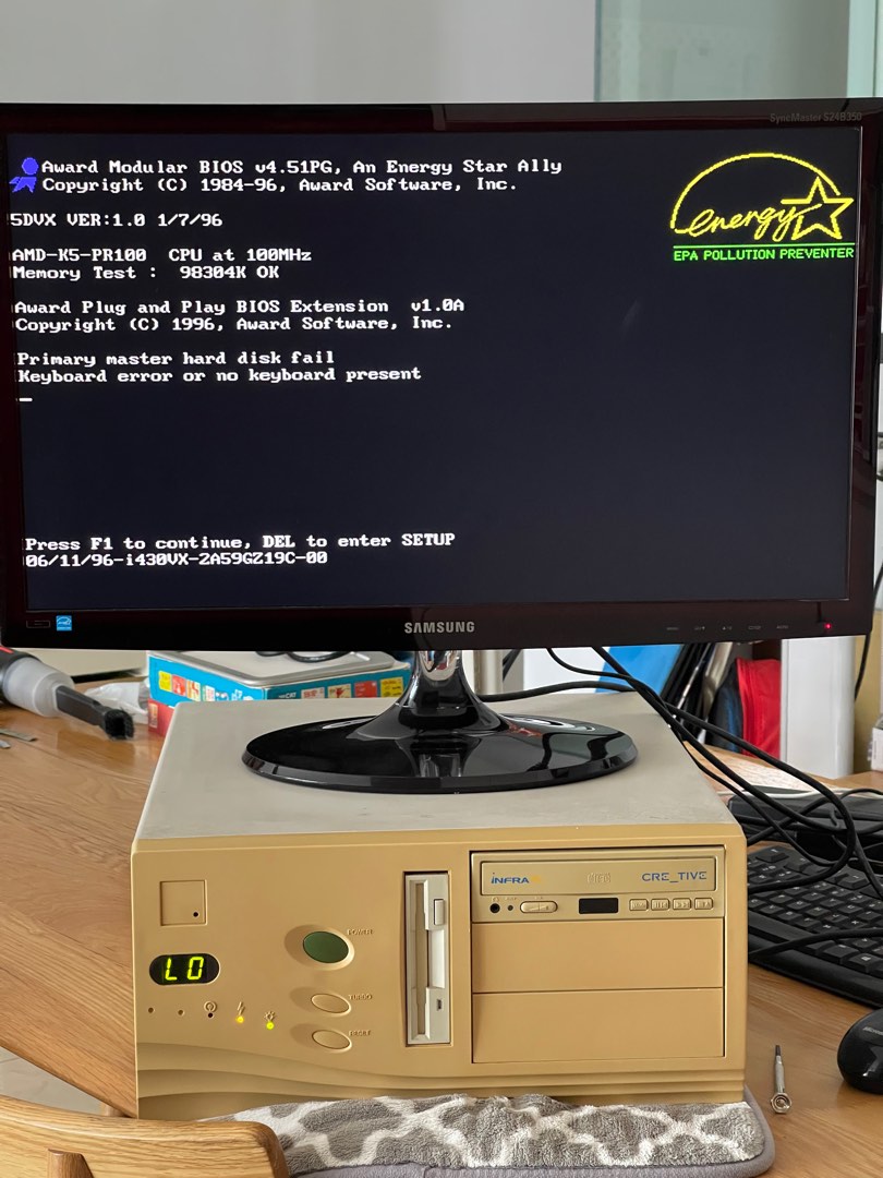 Vintage PC Desktop, AMD model, Still can boot., Computers & Tech, Desktops on Carousell