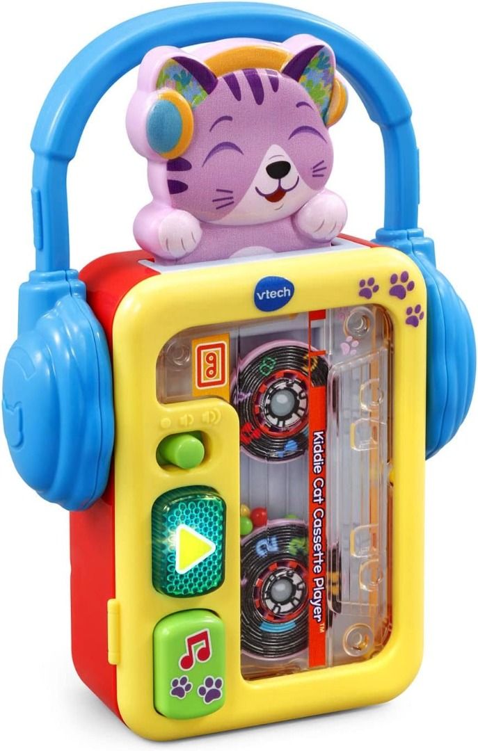 VTech Kiddie Cat Cassette Player, Babies & Kids, Infant Playtime on ...