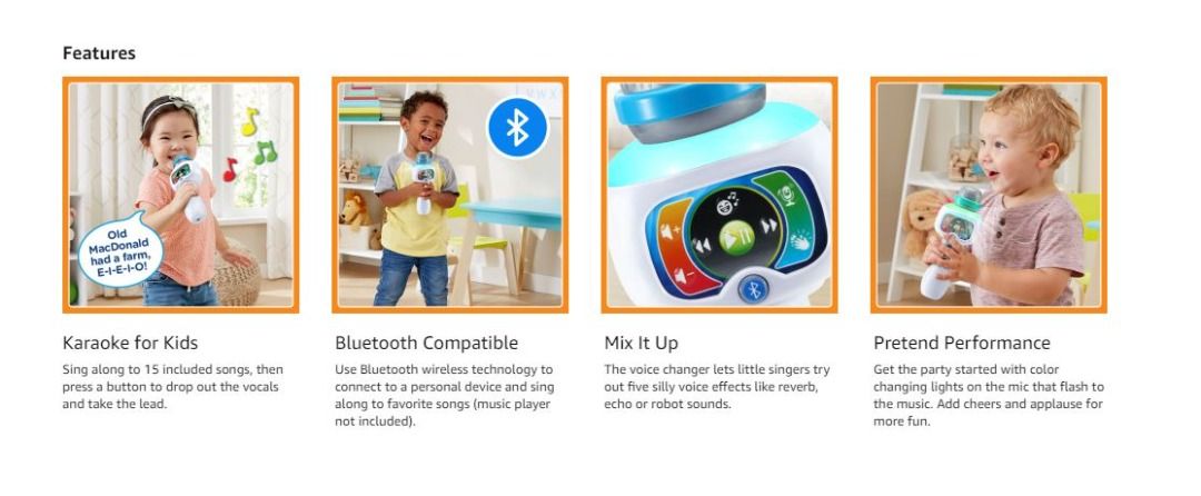 VTech Sing It Out Karaoke Microphone, Hobbies & Toys, Toys & Games on ...