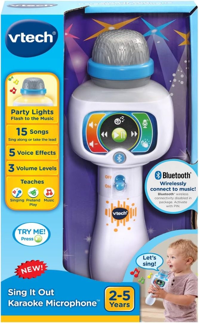 VTech Sing It Out Karaoke Microphone, Hobbies & Toys, Toys & Games on ...