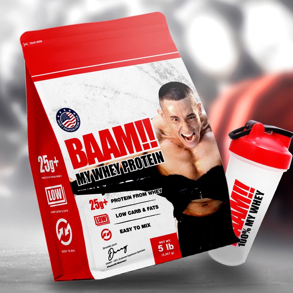 BAAM My Whey Protein 5Ib,10lb, Health & Nutrition, Health Supplements ...