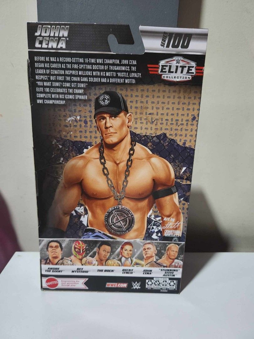 WWE John Cena Elite Series 100 Figure, Hobbies & Toys, Toys & Games on ...