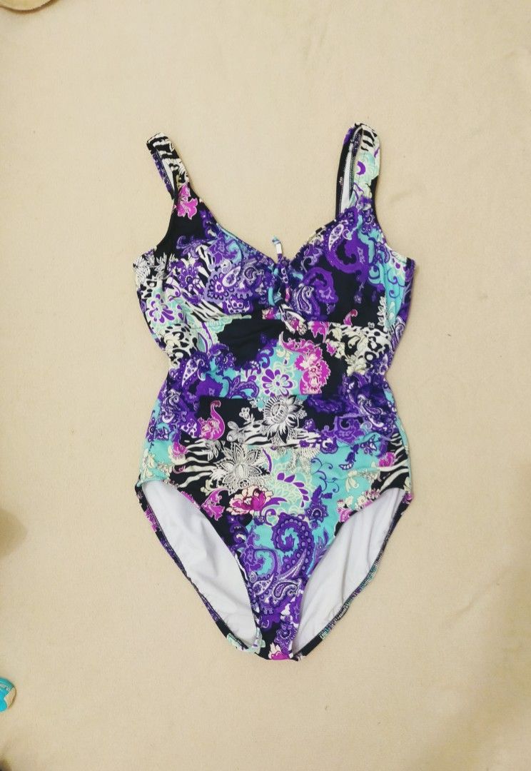 (XL) MAGICSUIT TUMMY CONTROL YASMIN PURPLE ONE PIECE SWIMSUIT, Women's ...