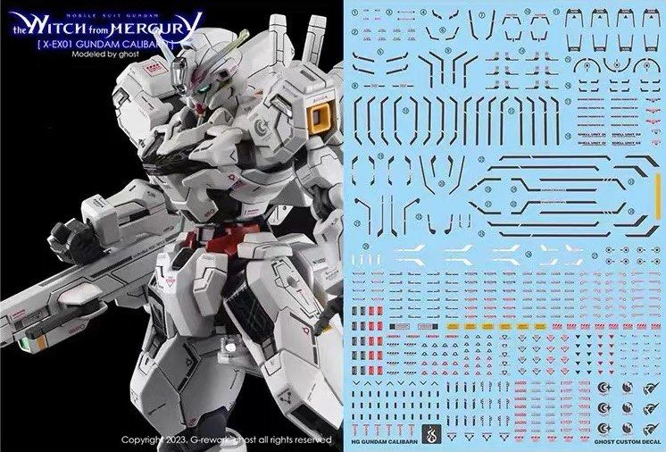[Yan] HG Calibarn Gundam (G Rework Ver.) Ghost Custom Fluorescent ...