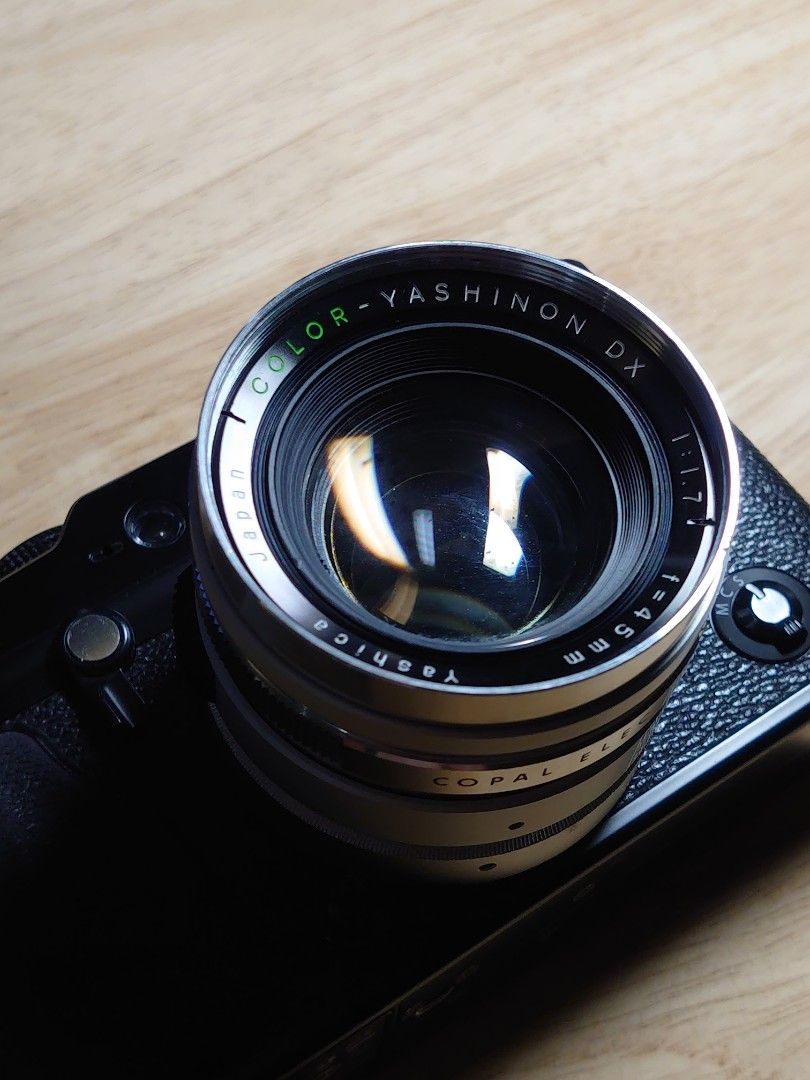 Yashica 45mm f1.7 X-mount, Photography, Cameras on Carousell