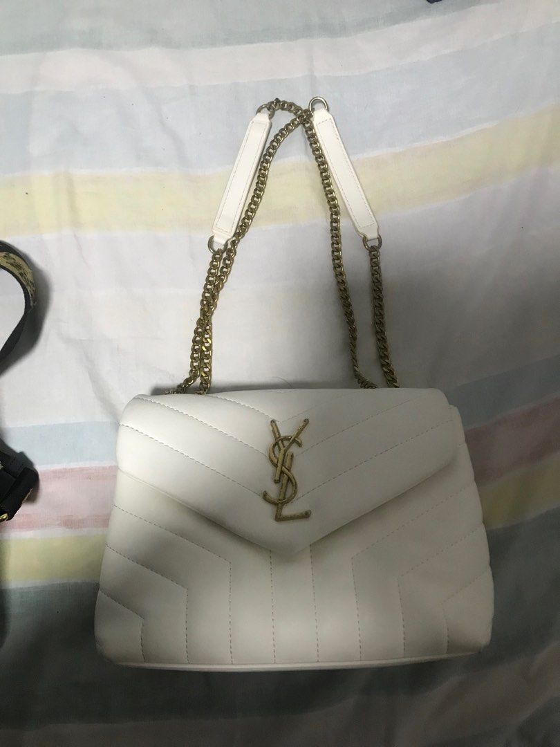 Ysl white chain bag, Women's Fashion, Bags & Wallets, Purses & Pouches ...
