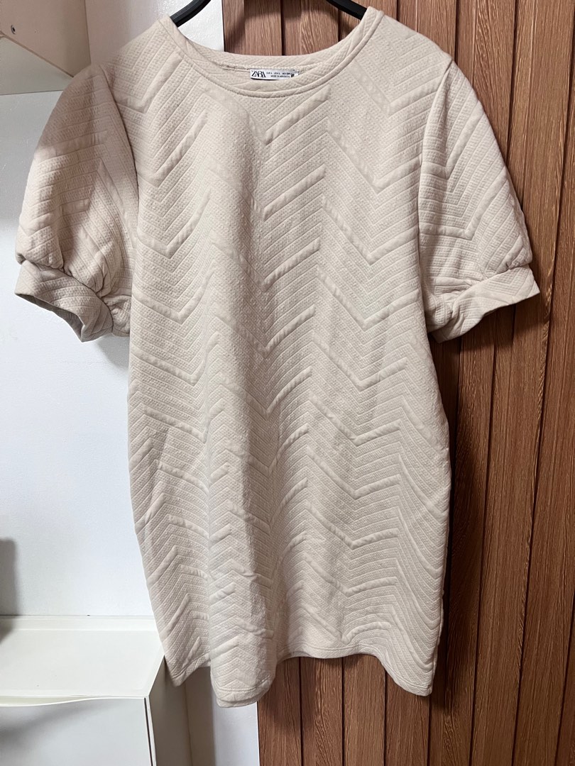 Zara Beige Shirt Dress, Women's Fashion, Dresses & Sets, Dresses on ...