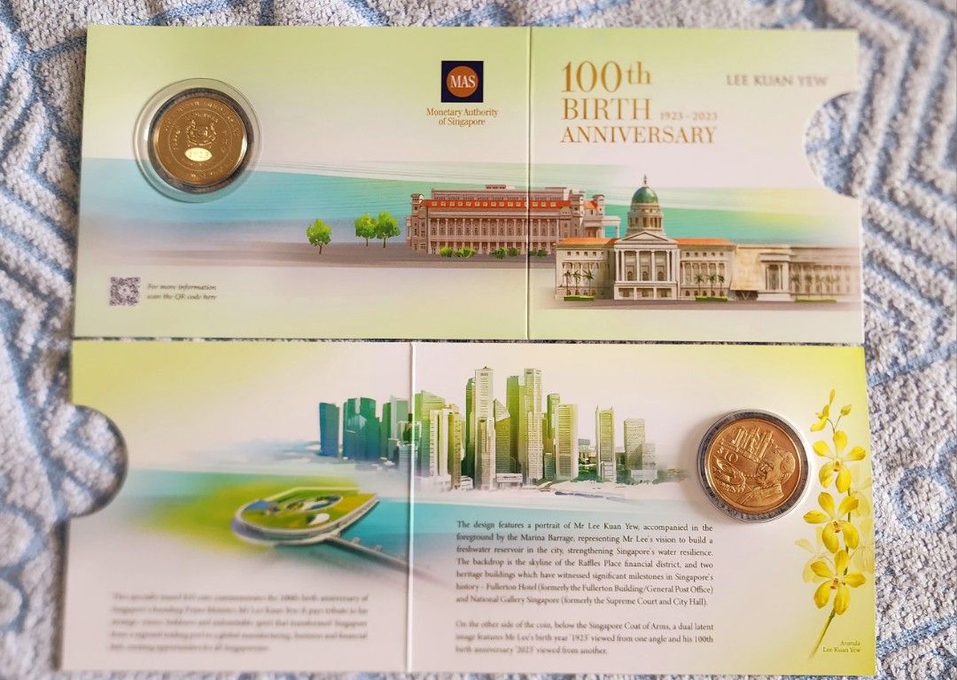 100th Birth Anniversary of Mr Lee Kuan Yew Commemorative Coin, Hobbies ...