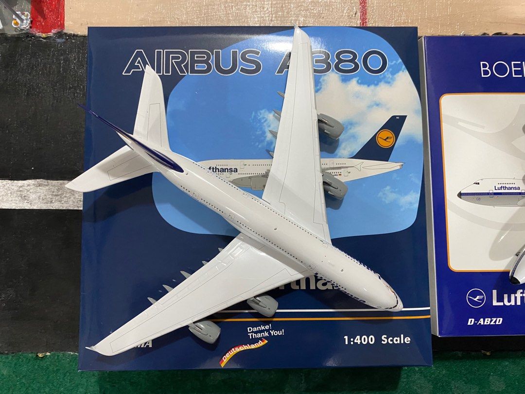 1:400 Phoenix Lufthansa A380 and 747-230B, Hobbies & Toys, Toys & Games ...